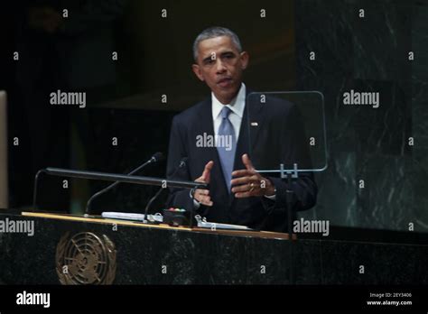 September 24 2014 New York Ny President Barack Obama Addresses