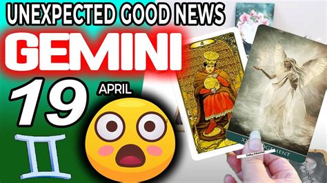 Gemini ♊ 😃 𝐔𝐍𝐄𝐗𝐏𝐄𝐂𝐓𝐄𝐃 𝐆𝐎𝐎𝐃 𝐍𝐄𝐖𝐒 😲 Horoscope For Today April 19 2023 ♊