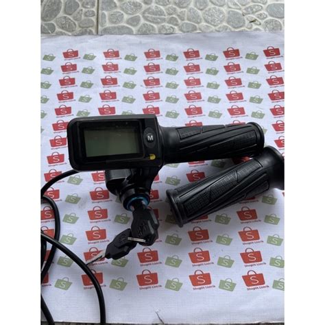 Jual Handle Gas Sepeda Listrik Dengan Lcd Speedometer Dan Indicator