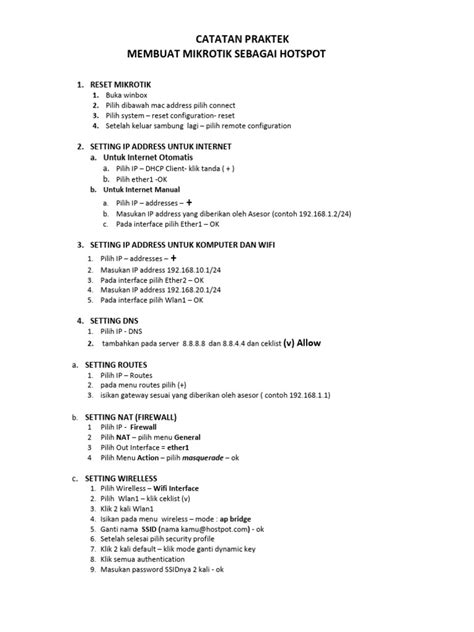 Mikrotik Sebagai Hostpot New Pdf