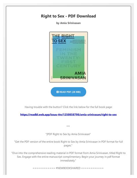 Pdf Right To Sex By Amia Srinivasan By Dorothyhoppede Issuu