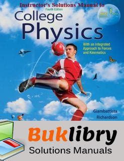 Instructor Solution Manual College Physics By Giambattista Richardson Th Edition Buklibry