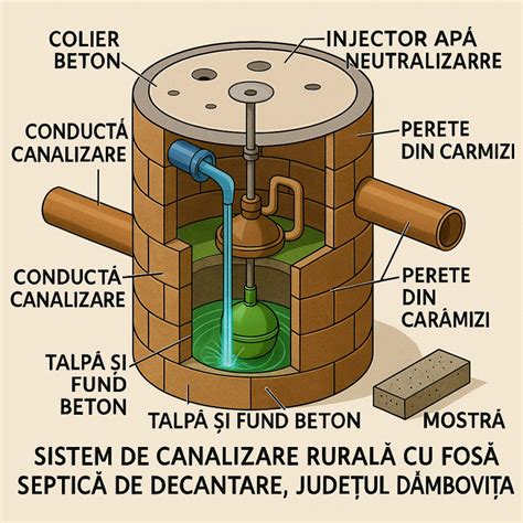 Sistem De Canalizare Rurală Cu Fosă Septică De Decantare Pentru Județul