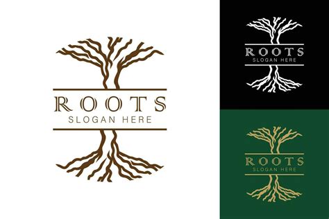Tree Roots Logo Tree T Shirt Print Design Vector Illustrations Vector Art At Vecteezy