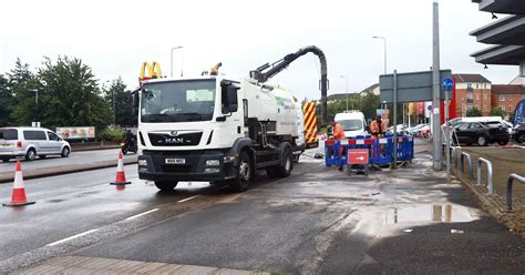 Burst Pipe Causes Flooding On The Felling Bypass As Homes Left Without