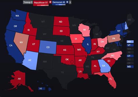 Lets Talk Elections Latest Senate Prediction R Yapms