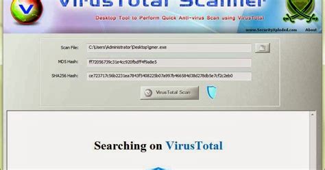 Virustotal Scanner Desktop Tool To Perform Quick Anti Virus Scan