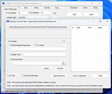 Screenshots Auto Mouse Click By MurGee