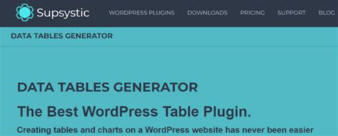 Top 5 Tablepress Alternatives 2024 Wordpress Tables