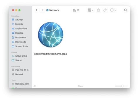what is openthread thread home arpa on mac network