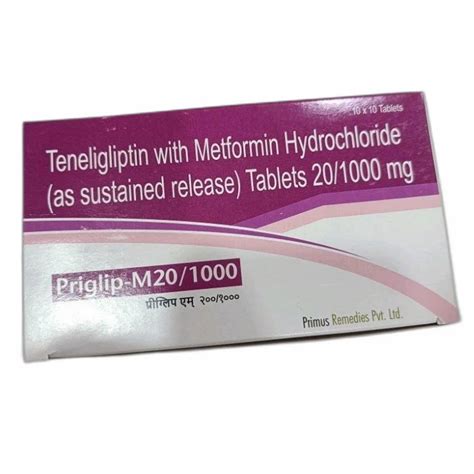 201000mg Teneligliptin Metformin Hydrochloride Tablet For Hospital