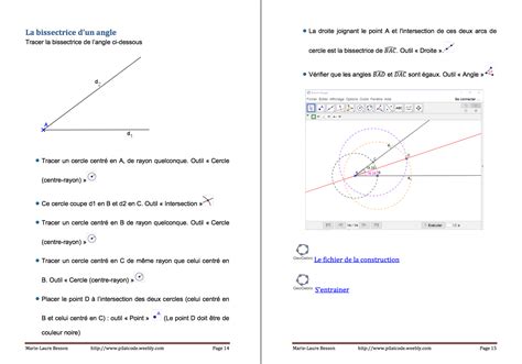 Geogebra Des tutoriels Collège Albert JACQUARD