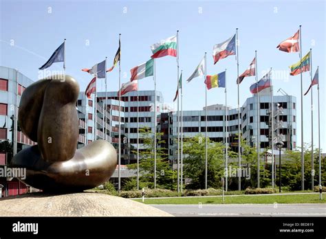 European Parliament Konrad Adenauer Building In Luxembourg Europe