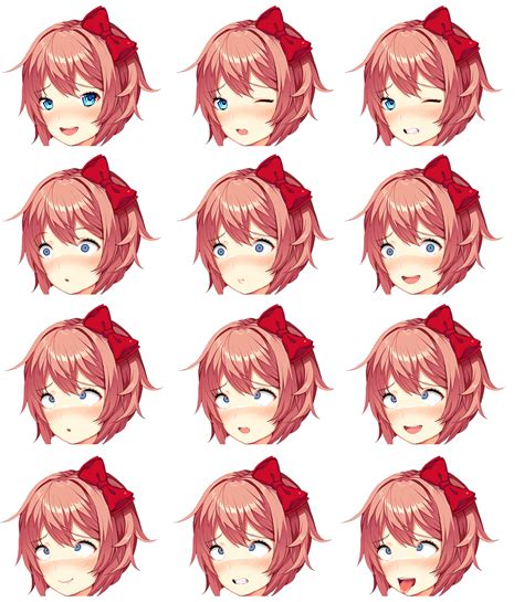More Lewd Sayorilewdori Head Sprite Edits Rddlc
