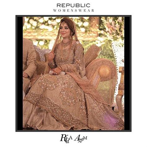 rida azam shines on her baraat in republicwomenswear hautecouture