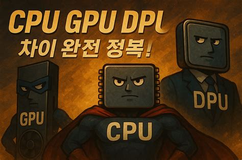 Cpu Vs Gpu Vs Dpu 차이점 비교