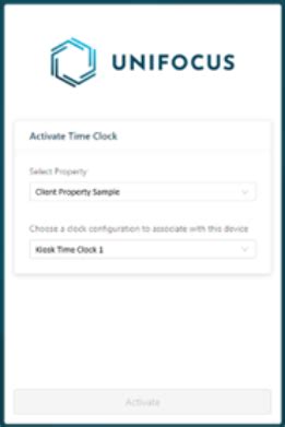 Activating The Time Clock