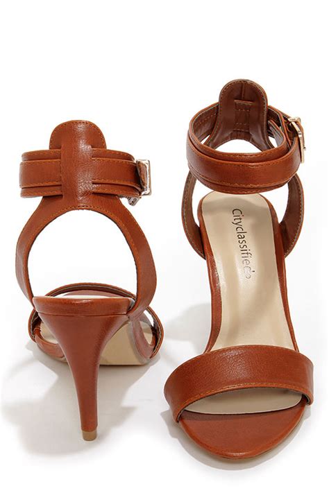 Cute Tan Heels Ankle Strap Heels Dress Sandals 2100 Lulus