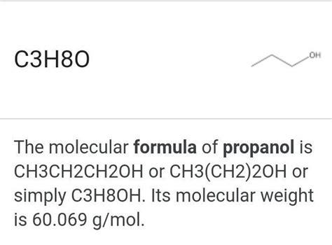 Propanol Lewis Structure