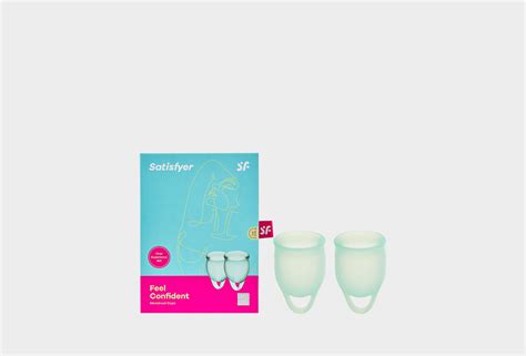Satisfyer Чаши менструальные Menstrual Cups Feel Confident Green 2 шт