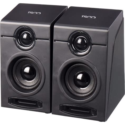 خرید اقساطی اسپیکر کامپیوتر ایران مشکی با سیم برند تسکو مدل اسپیکر