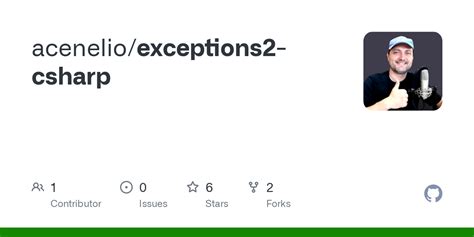 GitHub Acenelio Exceptions2 Csharp