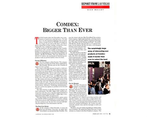 Comdex Bigger Than Ever 1993 Retrocomp Si