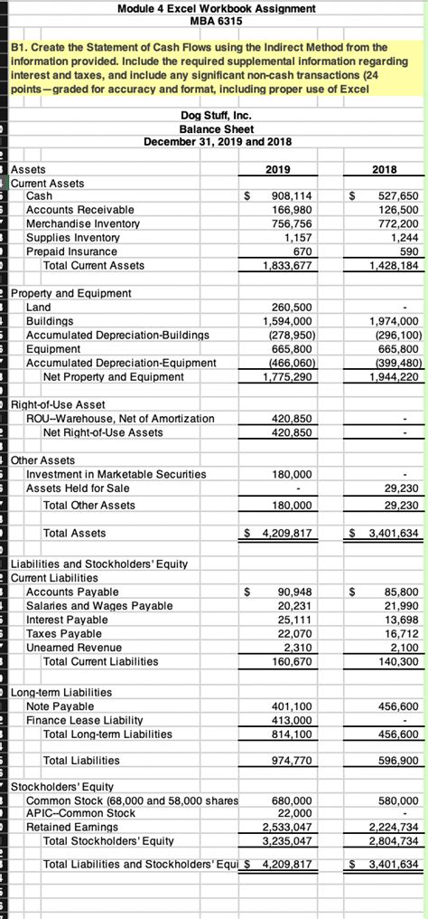 solved module 4 excel workbook assignment mba 6315 b1
