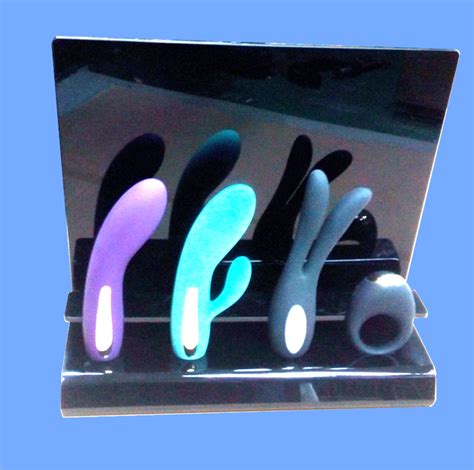 Black Acrylic Sex Toy Display Stand Electric Rod Display Stand