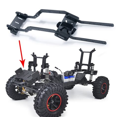 Rc Car Carbon Fiber Girder Side Frame Chassis Rails With Battery Tray