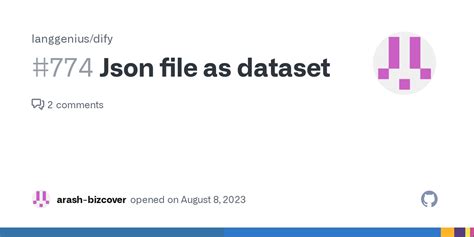 Json File As Dataset · Issue 774 · Langgeniusdify · Github
