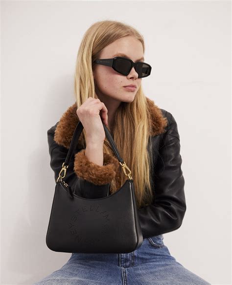 Women 블랙 로고 크로스바디 숄더 백 Stella Mccartney Kr