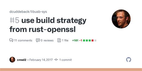 Use Build Strategy From Rust Openssl By Cmsd2 · Pull Request 5