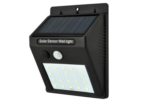 Lampa solarna ścienna LED czujnik ruchu zmierzchu Sklep internetowy