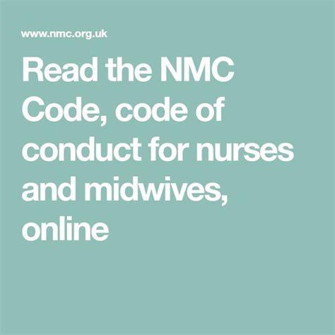 Understanding The Nmc Code A Guide For Nurses And Midwives