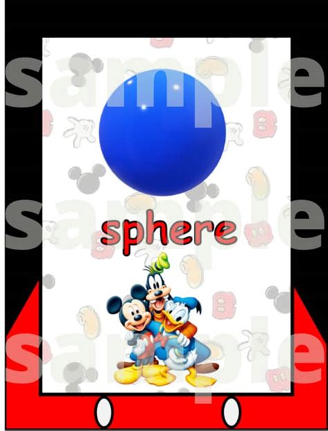 Geometric 2d And 3d Shapes Disney Mickey Mouse By Learnsupply Tpt