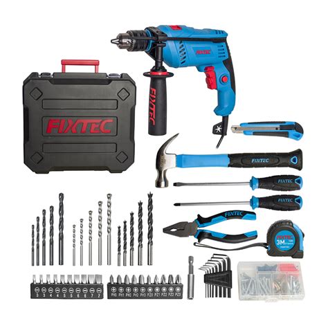 Fixtec Hammer Impact Drill With 50pcs Accessories 600w Fid600k50