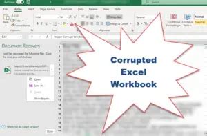 How To Repair A Corrupted Excel Workbook