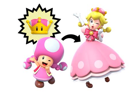 Filetoadettepeachettepng Super Mario Wiki The Mario Encyclopedia