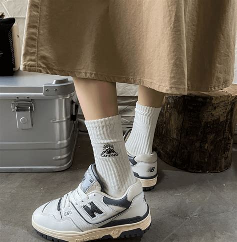Wawawo🧦韓國露營風雪山刺繡純棉百搭女生襪短襪中筒襪五指襪素色襪子ins潮流網紅女生襪流行夏季薄款船襪台灣現貨 大陸抖音專業代購🤍保證