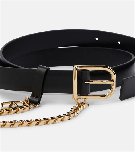 Vlogo Signature Reversible Leather Belt In Black Valentino Garavani
