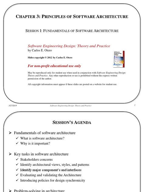 Chapter 3 Architecture Session I Pdf Software Architecture Engineering Design Process