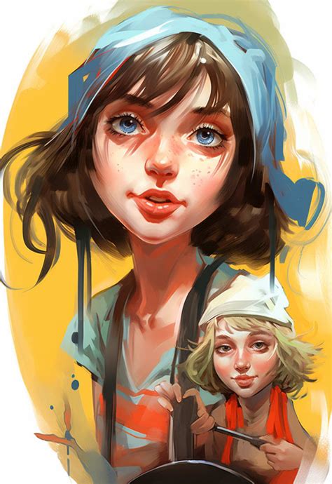 Draw A Portrait In Semi Realism Disney Cartoon Style By Monnaikeno Fiverr