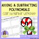 Adding Subtracting Polynomials Winter Color By Number Pixel Art Worksheet