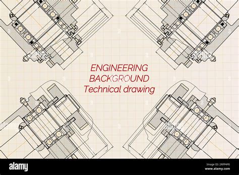 Engineering Drawings Stock Vector Images Alamy