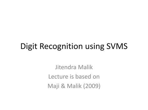 Ppt Handwritten Digit Recognition Powerpoint Presentation Free Download Id1856333