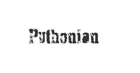 Pythonian Deluxe Font Fontmagic