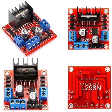 i2c iic dc 모터 드라이브 모듈 반전 pwm 속도 듀얼 h 브리지 스테퍼 모터 미니 빅토리 l298n 반도체 집적회로