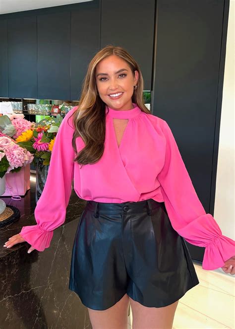 In The Style Jac Jossa Pink Satin High Neck Blouse Matalan