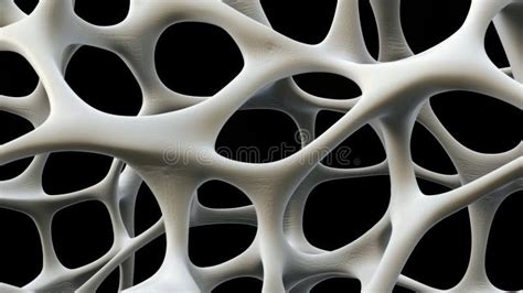 A 3d Rendering Of A Complex White Organic Structure With A Network Of Interconnected Lines And